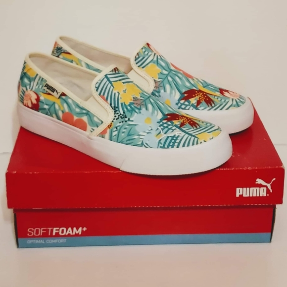 Puma | Shoes | Womens Puma Bari Tropical Punch Slipon Sneakers | Poshmark
